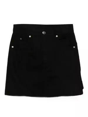 CHARLES JEFFREY Stud-embellished Denim Mini Skirt - Black