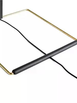 HAY Matin Pleated Shade Brass-base Lamp - Red