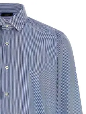BARBA NAPOLI Striped Shirt - Blue