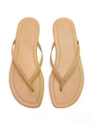 Staud Leather Thong Sandals - Neutrals