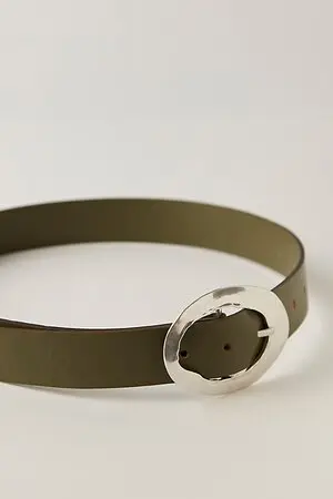 Free People Margo Leather Belt - Keepsake Clover