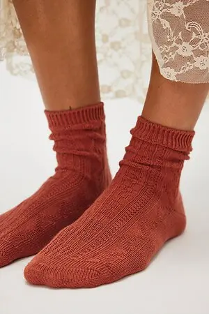 Free People Essential Crew Socks Canyon Sunset