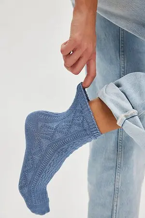 Free People Essential Crew Socks Slate