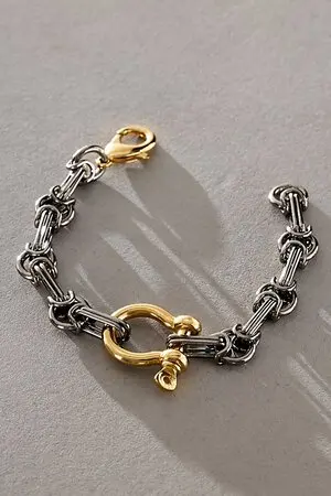 PAULA ROSEN Horseshoe Chain Bracelet