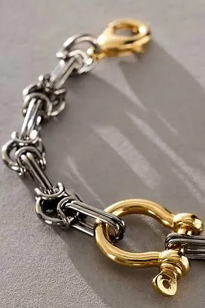 PAULA ROSEN Horseshoe Chain Bracelet
