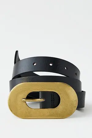 Free People Melrose Leather Belt - Black