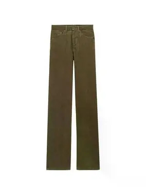 Saint Laurent Clyde Five-pocket Cotton Trousers