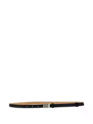 Max Mara Plate Leather Belt - Black