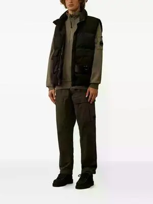 C.P. COMPANY Half-zip Lens-pocket Sweatshirt - Brown