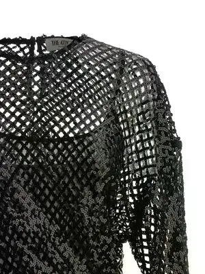 Attico Sequinned-mesh Mini Dress