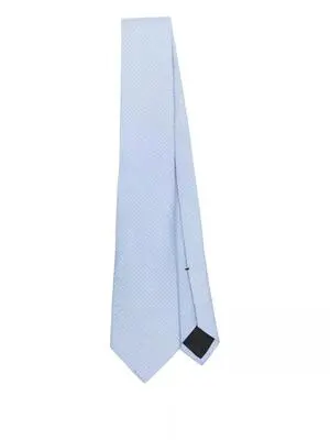 Gucci Logo-patch Neck Tie - Blue