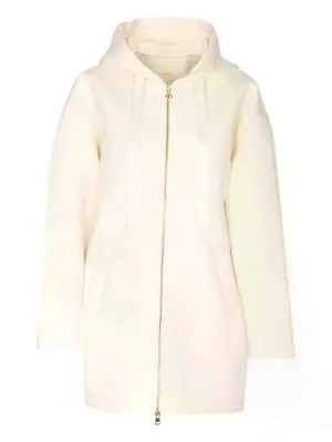 TWINSET Hooded Zip-up Coat