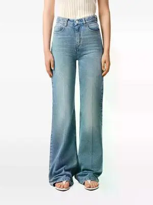 Ami Cotton Flare Fit Jeans - Blue