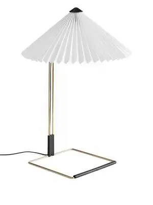 HAY Matin Pleated-shade Table Lamp - White