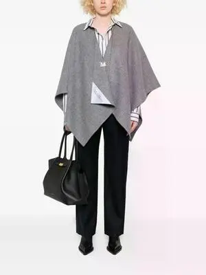 Max Mara Open-front Cape - Grey