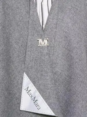 Max Mara Open-front Cape - Grey