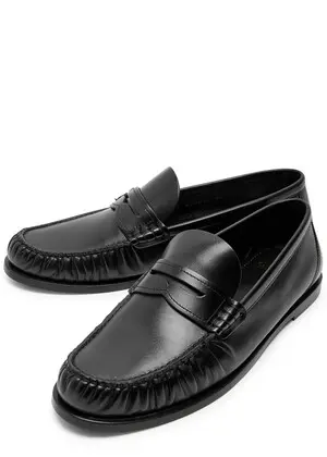 Saint Laurent Ryan Leather Loafers