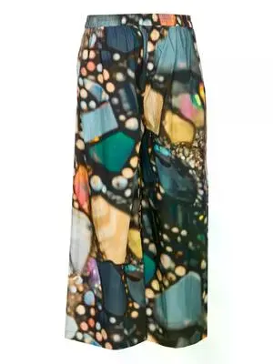 YAVI Abstract-print Trousers