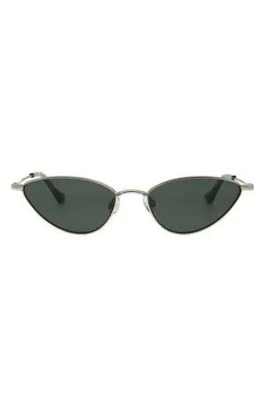FLORENCE BY MILLS 53mm Cat Eye Sunglasses - Gold Green