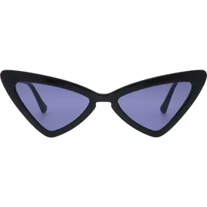 FLORENCE BY MILLS 54mm Cat Eye Sunglasses - Gloss Black
