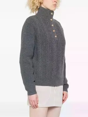 A.p.c. Cable-knit Button Sweater