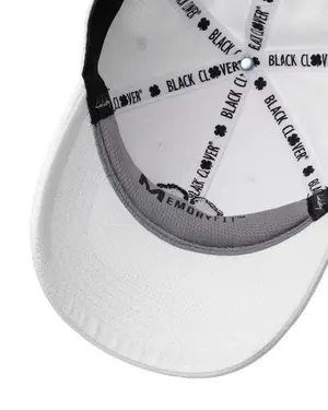 BLACK CLOVER Iron X Snow Hat - White