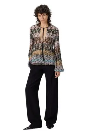 Missoni Embroidered Lace Blouse