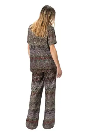 Missoni Loom Knit T-shirt With Zigzag Pattern And Sequins