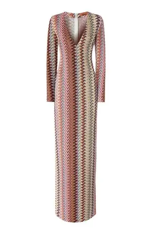 Missoni Long Dress With Zigzag Pattern