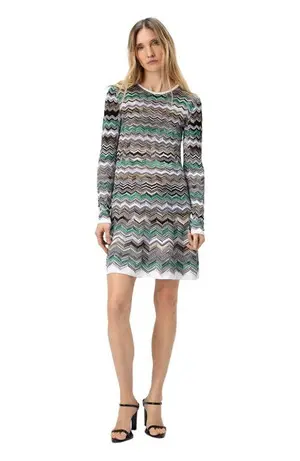 Missoni Mini Dress With Flame Pattern