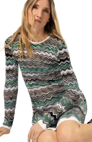 Missoni Mini Dress With Flame Pattern