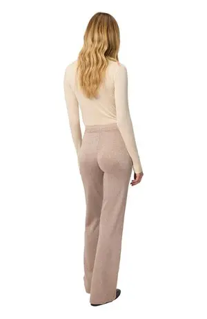 Missoni Straight Leg Lamé Pants - Pink Lamé