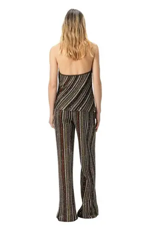 Missoni Halter Top In Chevron Stripe Knit