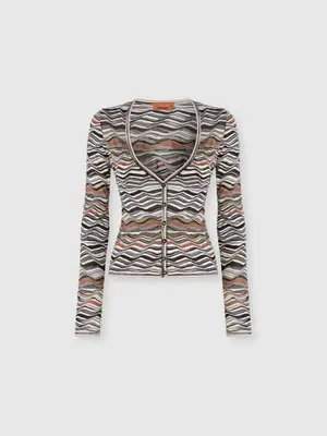 Missoni Buttoned Wave Pattern Cardigan