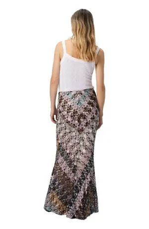 Missoni Flared Long Skirt In Lace