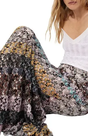 Missoni Flared Long Skirt In Lace