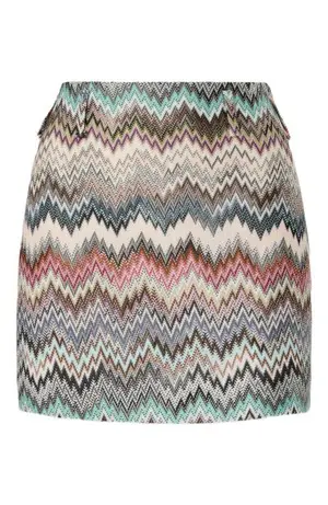Missoni Snake Pattern Mini Skirt