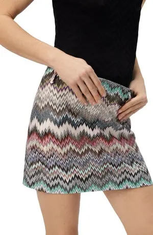 Missoni Snake Pattern Mini Skirt