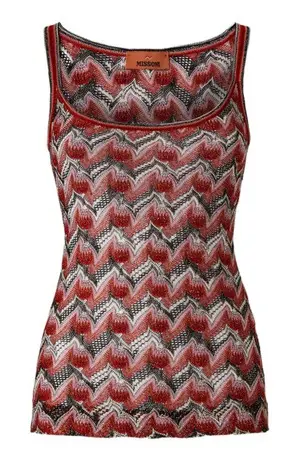 Missoni Viscose Blend Lamé Tank Top