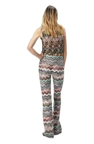 Missoni Flare Pants With Snake Pattern