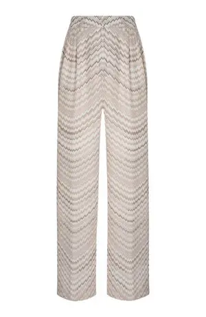 Missoni Mid-rise Zigzag Pants - White