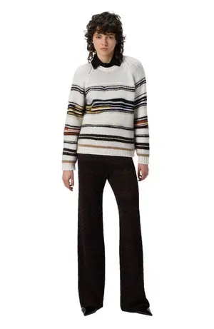 Missoni Straight Leg Chevron Pants - Brown