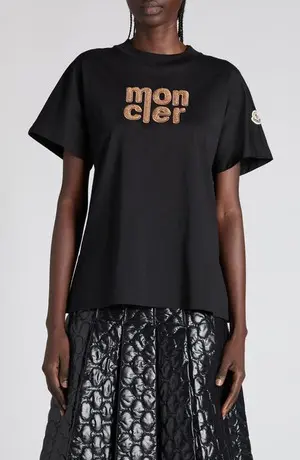 Moncler Logo Patch Cotton T-shirt
