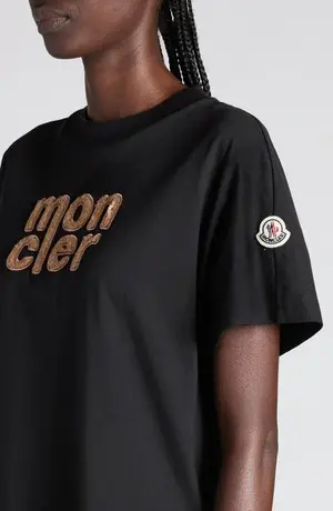 Moncler Logo Patch Cotton T-shirt