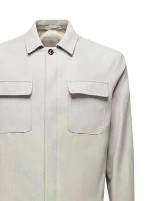 Eleventy Double-pocket Shirt Jacket - Grey