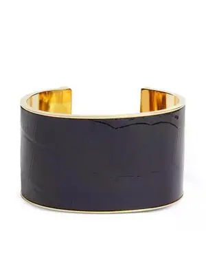 Dsquared2 Crocodile-effect Cuff Bracelet - Gold