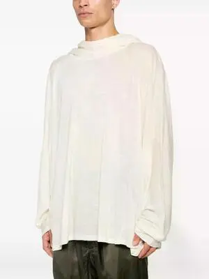 Rick Owens Long-sleeve Cowl-neck Top
