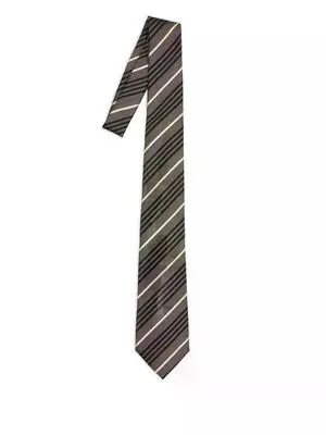 Saint Laurent Saint Laurent Silk Neck Tie Grey