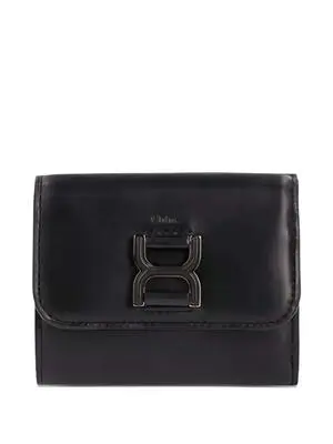 Chloé Small Marcie Tri-fold Leather Wallet - Black