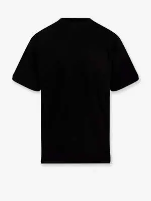 Sacai Cotton Tshirt With Nylon Inserts - Black